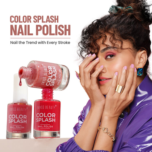 Color Splash Nail Polish | Shiny Nail Paint Online | Swiss beauty