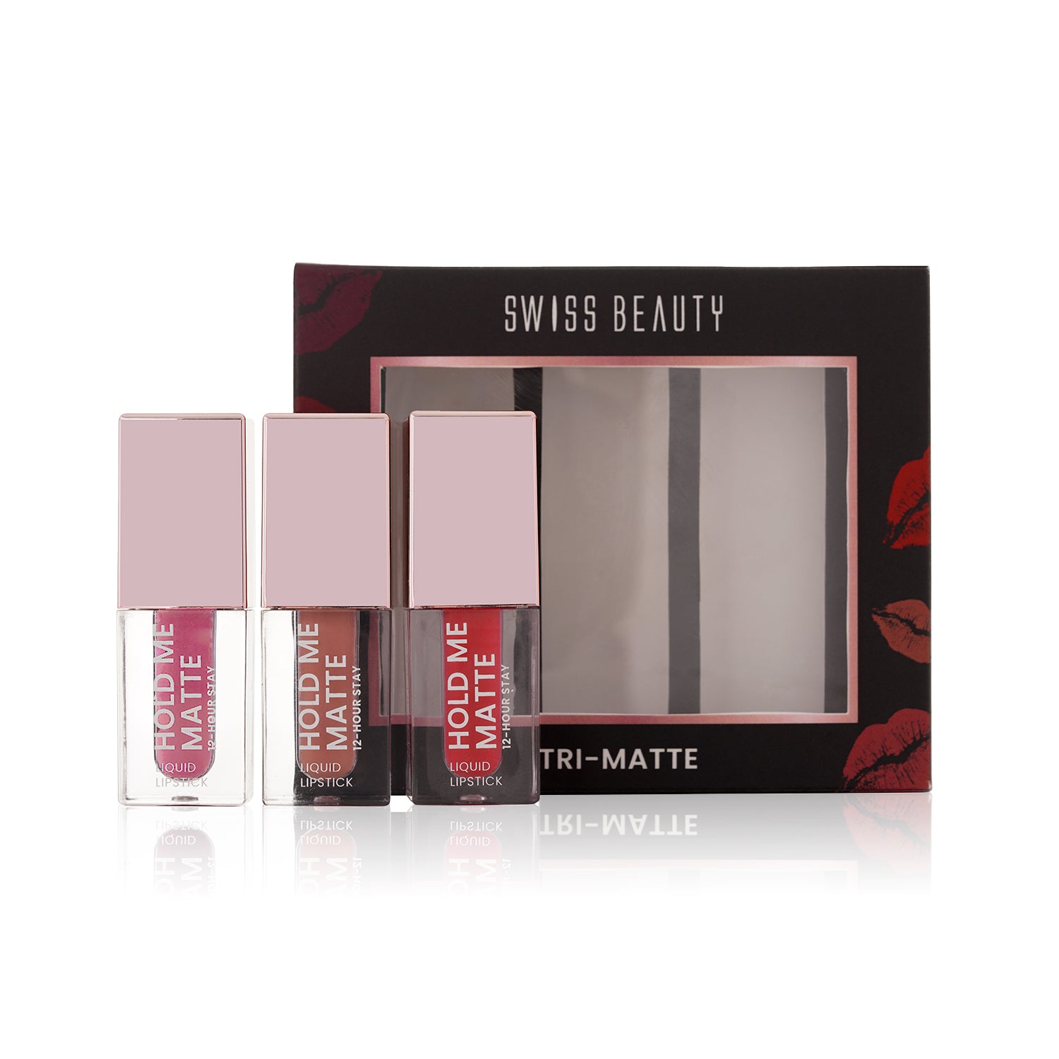 Buy Swiss Beauty Tri-Matte Lipsticks